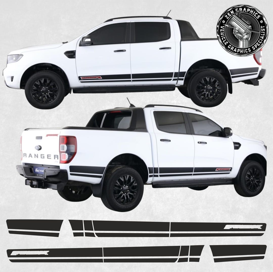 Side Stripes to Fit Ford Ranger Stormtrak Graphics Stickers Foils ...