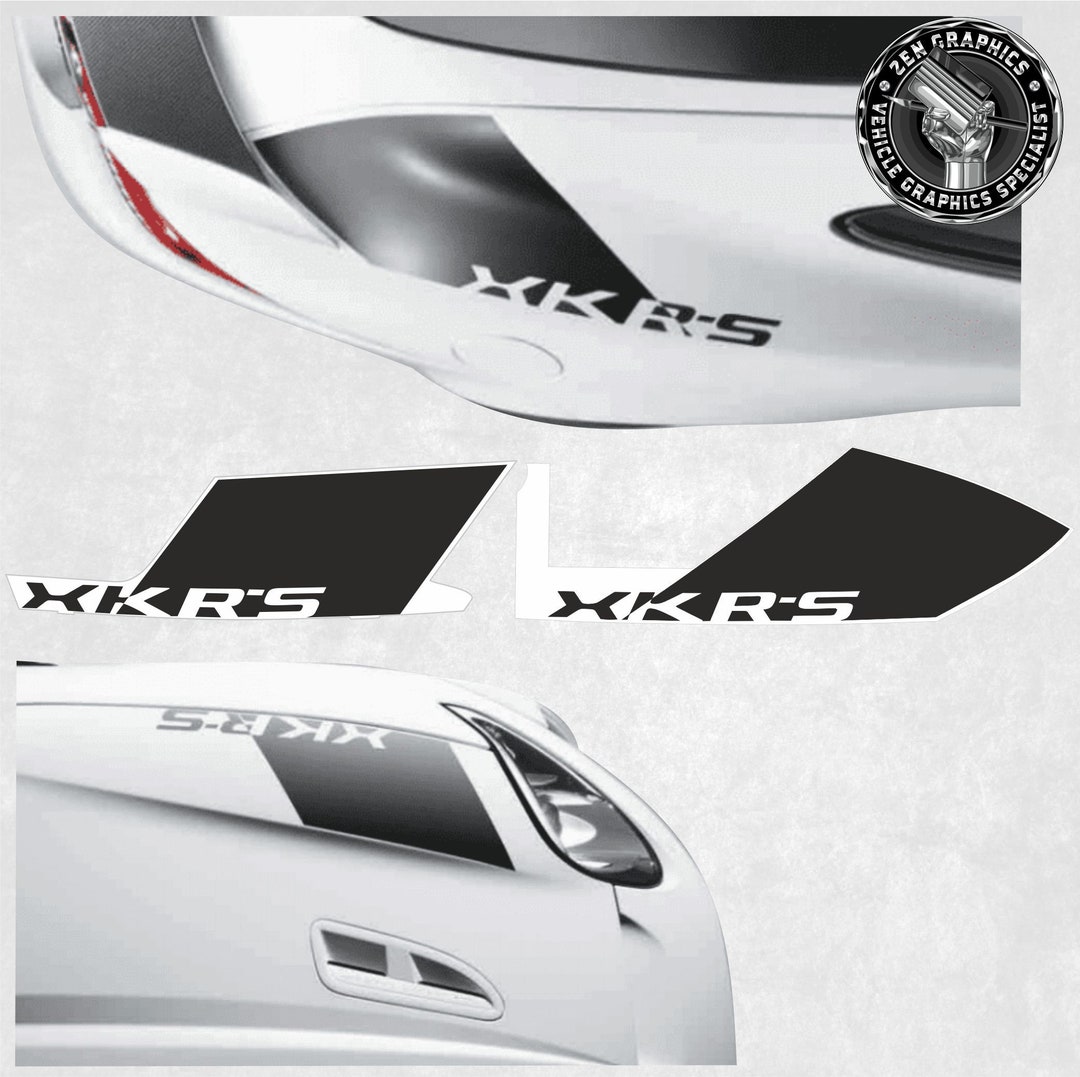 Xkr S Graphics Pack To Fit Jaguar Xkr S Xkr Decals Decorative Foils Parts Styling Stripes Etsy