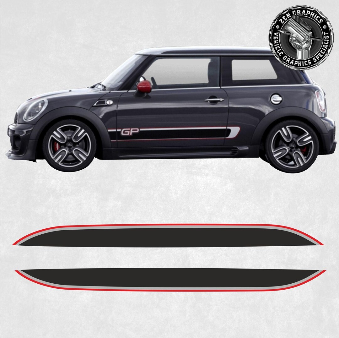 Roof Stripes to Fit Mini R56 GP Stickers Decals Graphics Foils ...