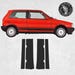 B Pillar Vinyl Kit to Fit Fiat Uno Mk1 Mk2 3 Door Abarth Turbo Vinyl ...