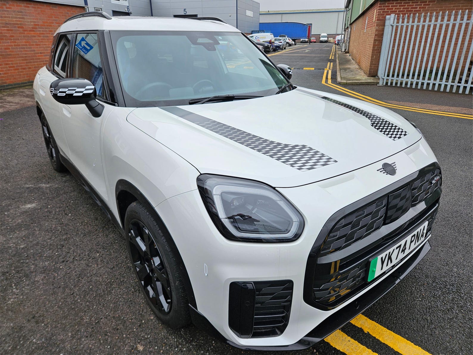 JCW Bonnet Stripes Black & Transparent OEM Spec for Mini Countryman U25 ...