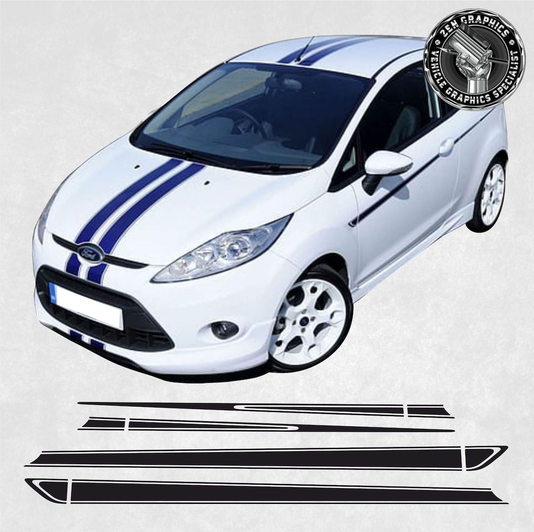Side Stripes to Fit Ford Fiesta ST / ZS MK7 2008 - 2012 (pre Facelift ...
