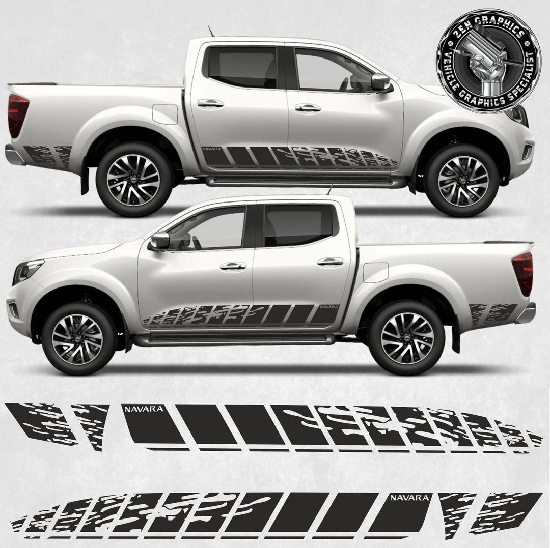 Side Decals Kit to Fit Nissan Navara N-guard 2016 - 18 Stickers ...