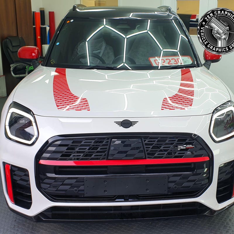 Mini Jcw Bonnet Stripes - Etsy