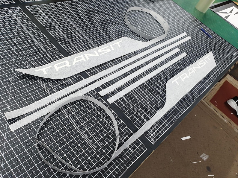 Side Stripes to Fit Ford Transit Custom Camper Sport Stickers Decals ...