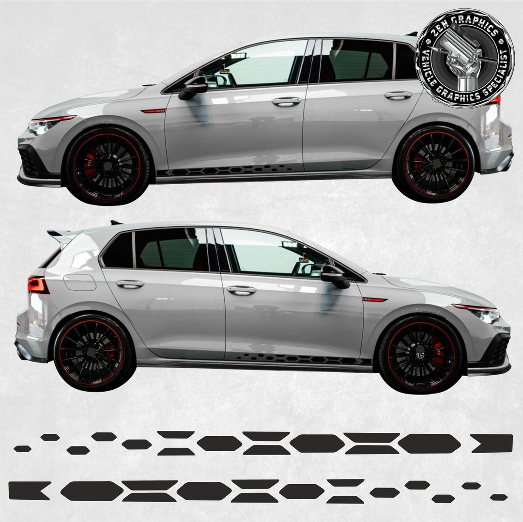 Side Stripes Kit to Fit Golf R MK8 Clubsport Stickers Decals Graphics ...