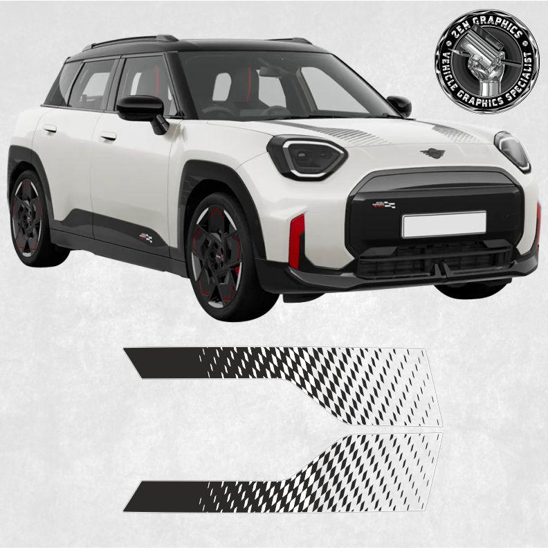 Transparent and Black Bonnet Stripes for Mini Aceman J05 2025 Onwards ...