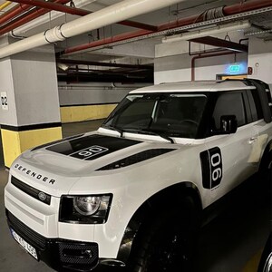 110 Bonnet Decal to Fit 2020+ Defender 110 - Front Vinyl Graphics ...