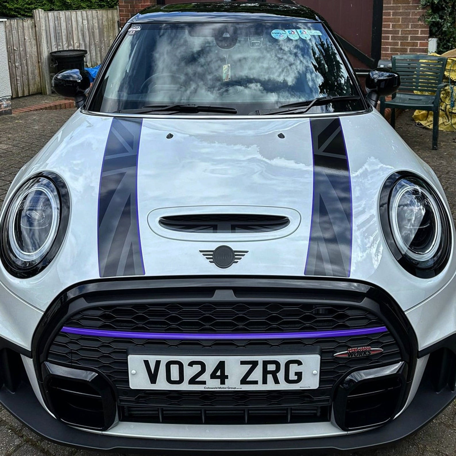 Union Jack Bonnet Stripes to Fit Mini Lci2 F55 5 Door / F56 3 Door ...