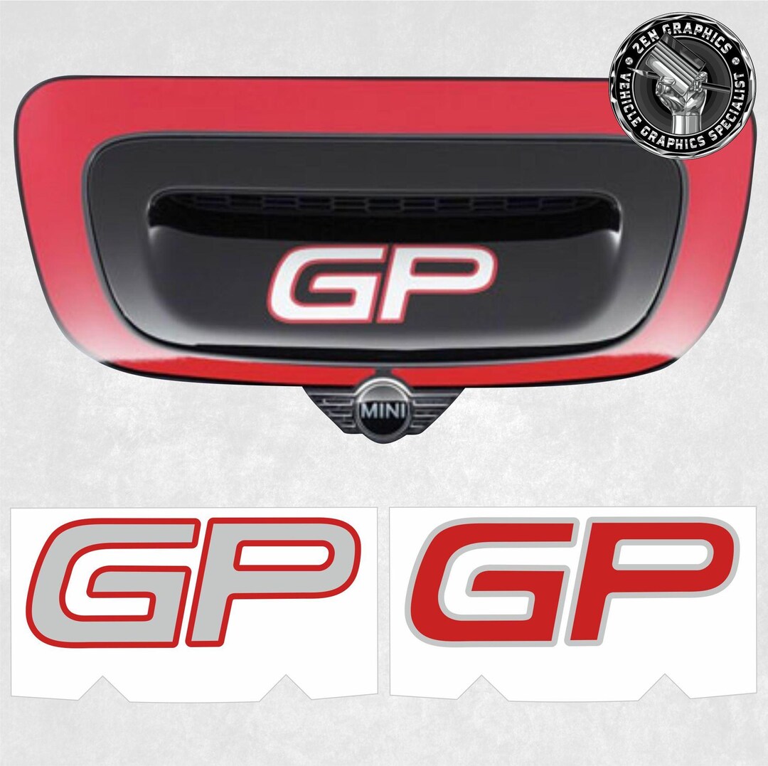 Bonnet Scoop Decal to Fit Mini R56 GP Bonnet Scoop Sticker Stickers ...