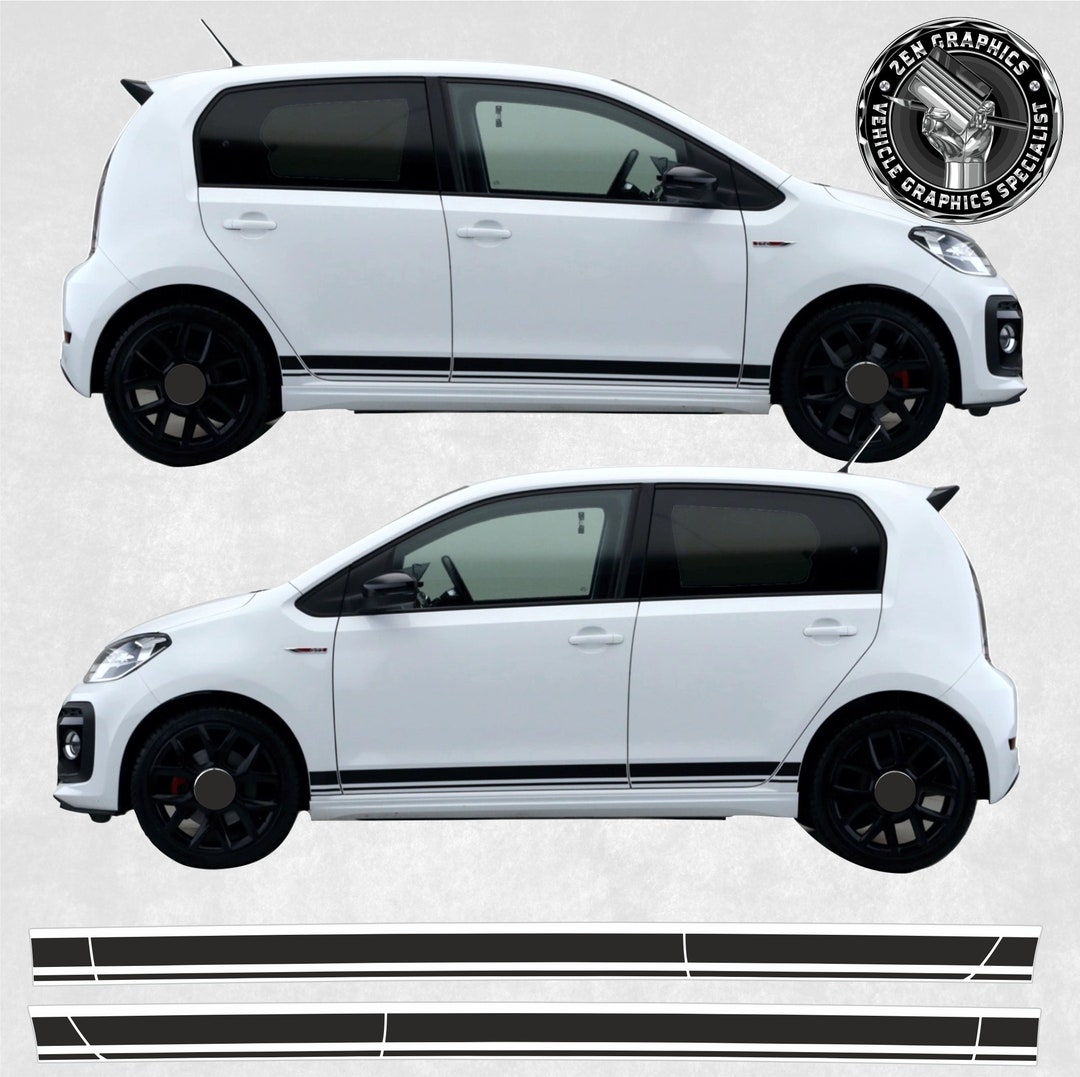 Side Stripes Kit to Fit VW UP GTI 5 Door 2017 Stickers Decals Graphics ...