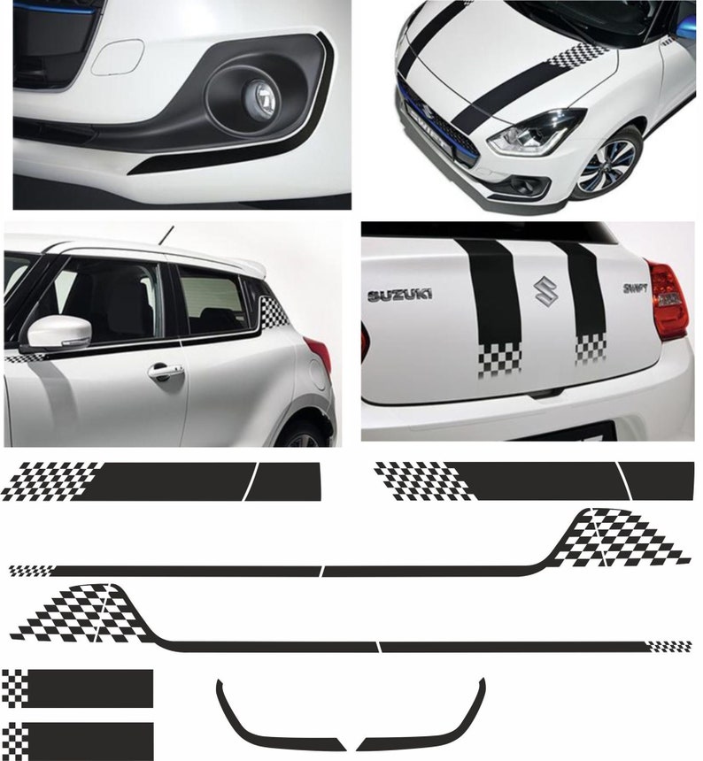 Graphics Pack Kit to Fit Suzuki Swift 2017 Decals Stickers Graphics ...