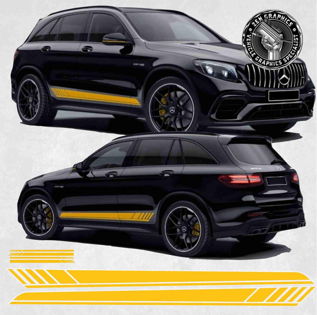 Exact Spec Side and Mirror Stripes for Mercedes GLC 63S AMG Side ...