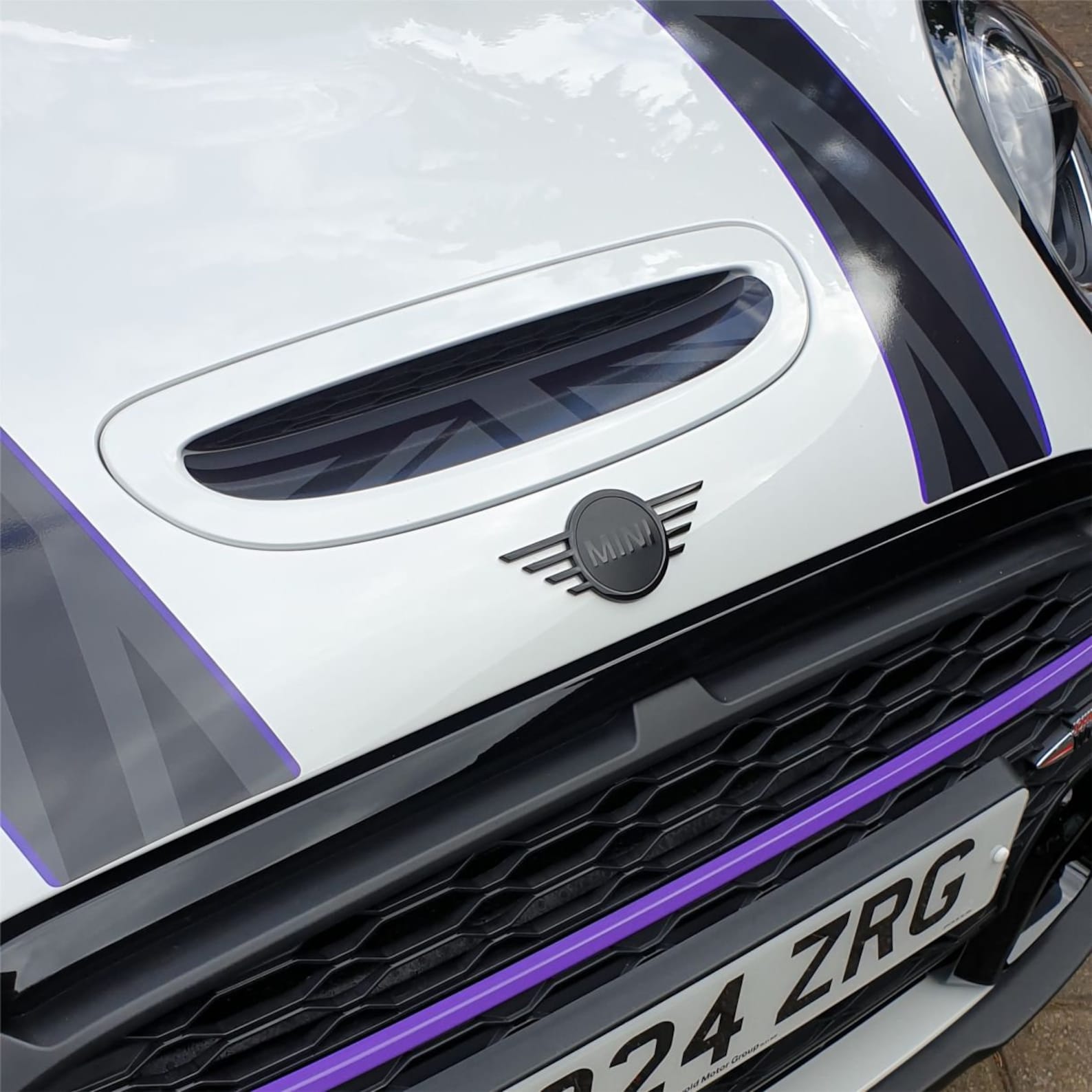 Union Jack Bonnet Stripes to Fit Mini Lci2 F55 5 Door / F56 3 Door ...
