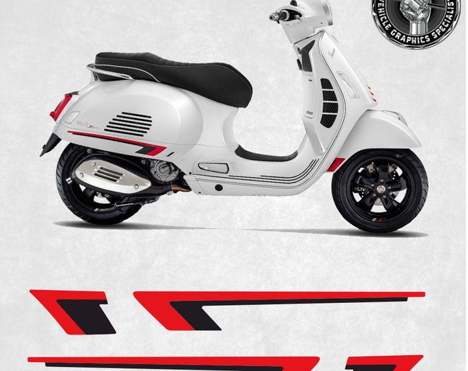 Stripes to Fit Vespa GTS Super Sport 2019 Stickers Graphics Wrap ...