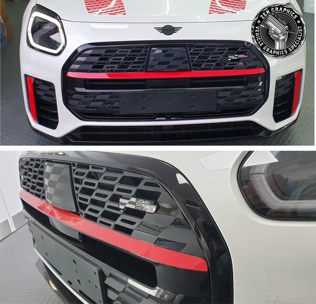 Grille Stripe for Mini U25 Countryman JCW Stickers Decals Graphics ...