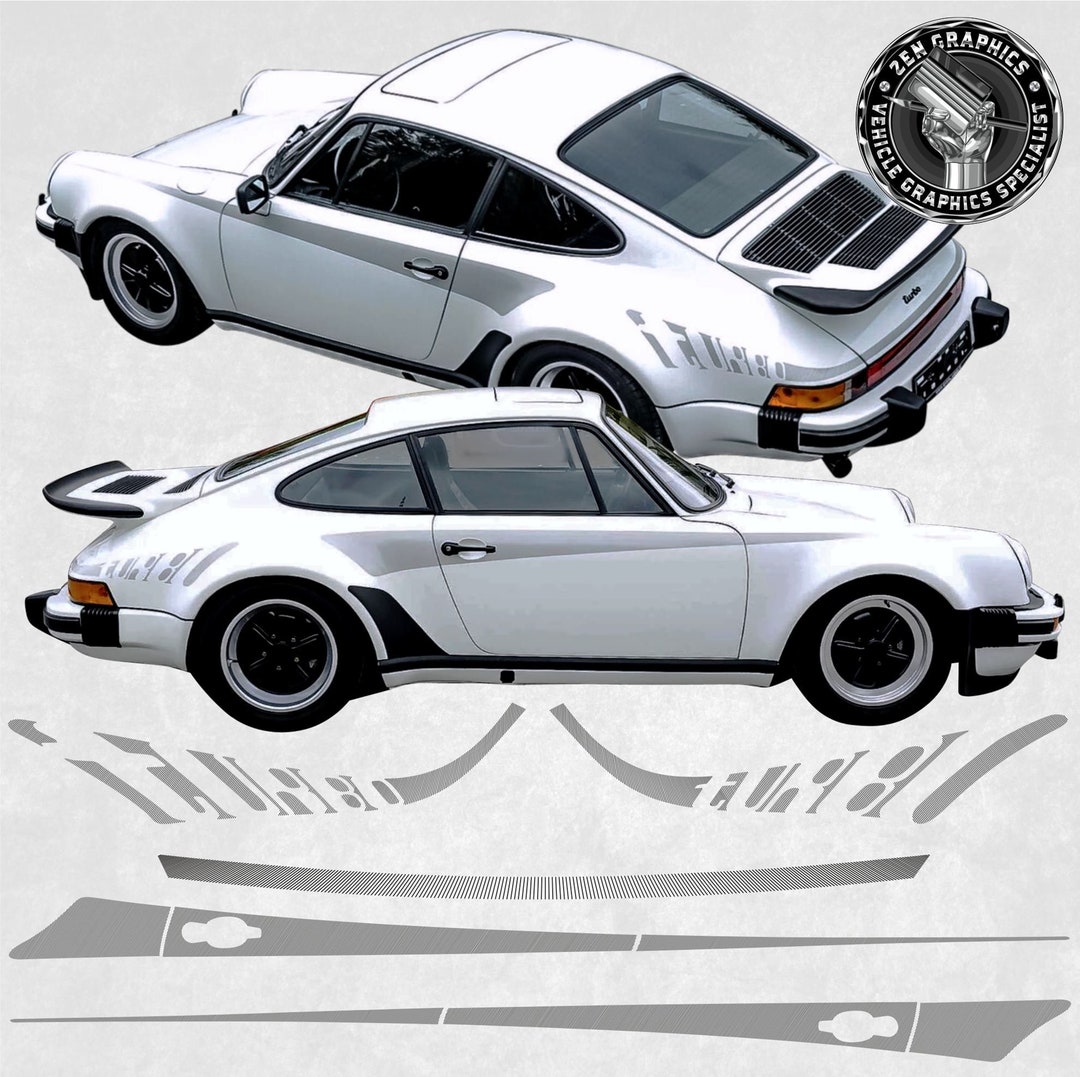 Stripes to Fit 911 / 930 1977 Carrera 3.0 Turbo Vinyls Decals Stickers ...