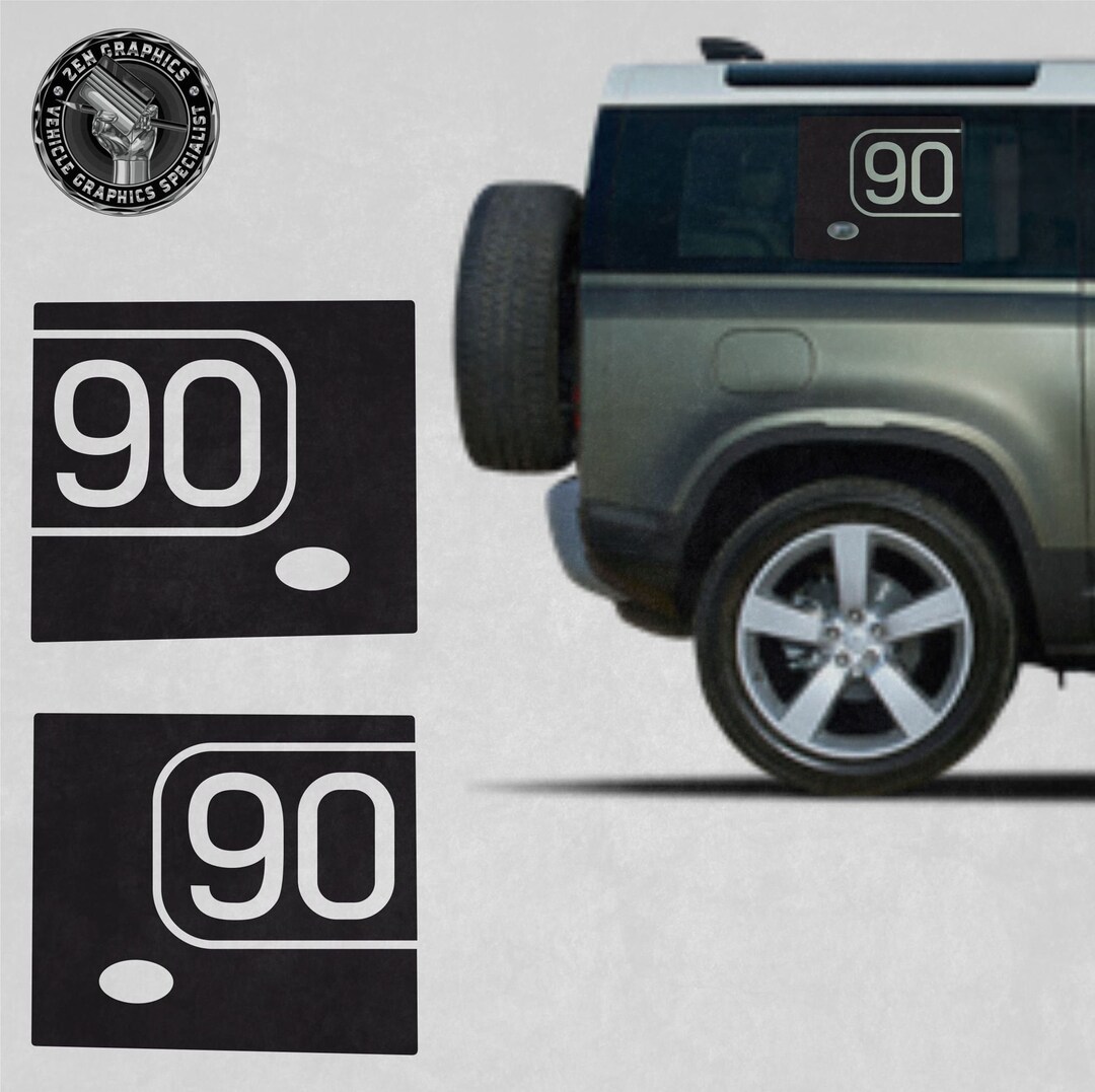 Decals to Fit 2020+ Defender 90 Side Quarter Windowpanel Vinyls ...