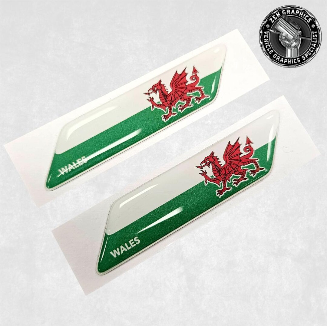 Wales Welsh 70mm Domed Badges Decals Stickers Transfers - Etsy