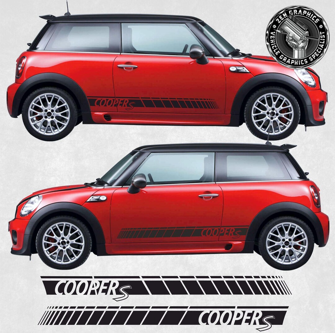 Side Stripes Kit to Fit Mini R56 / R57 / R58 / R59 Cooper S Stickers ...