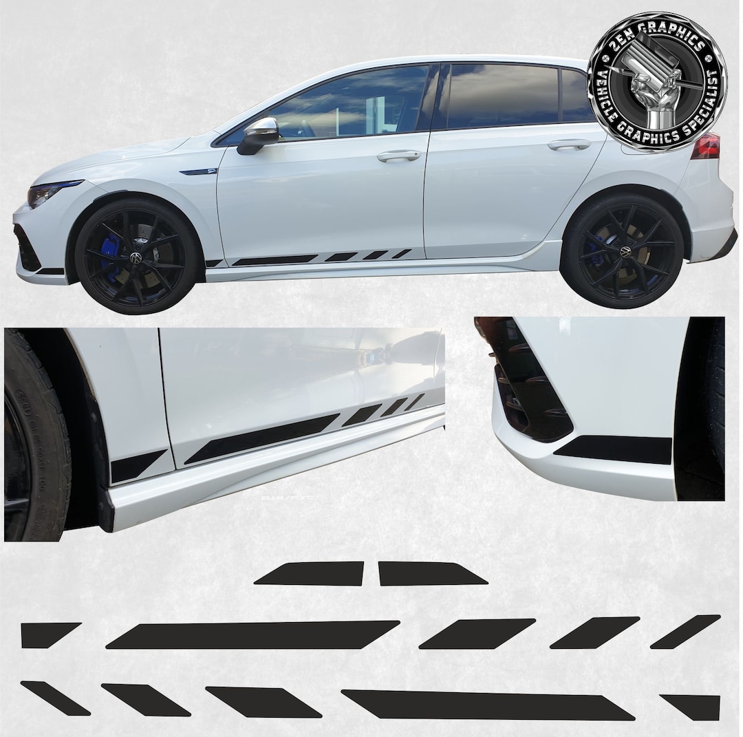 Side Stripes Kit to Fit Golf R MK8 Clubsport Stickers Decals Graphics ...