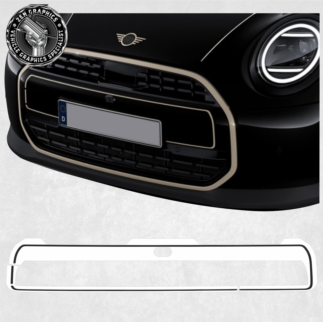 Favoured Front Grille Bumper Stripes to Fit Mini F66 3 Door F67 ...