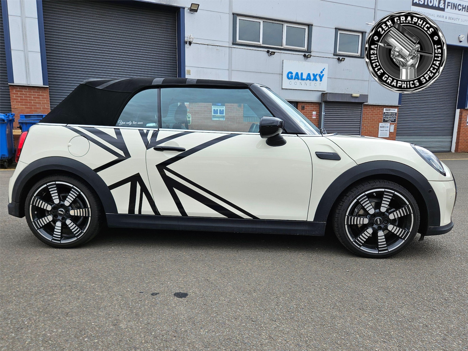 Union Jack Side Decals to Fit Mini F56 3 Door F57 Cabriolet Cooper S ...