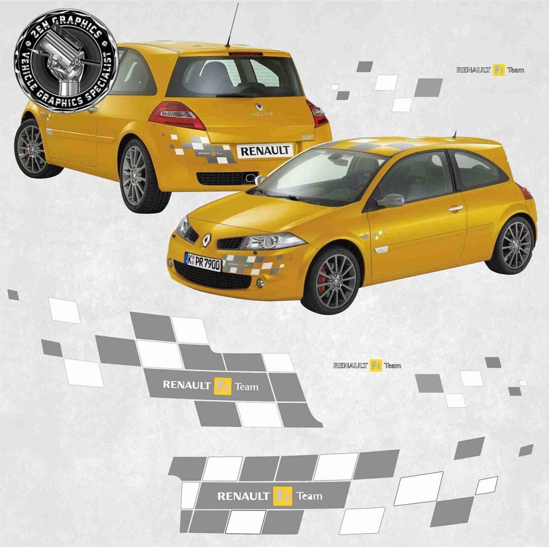 Replacement Decals to Fit Renault Megane R26 230 Sport 06 09 F1 Team ...