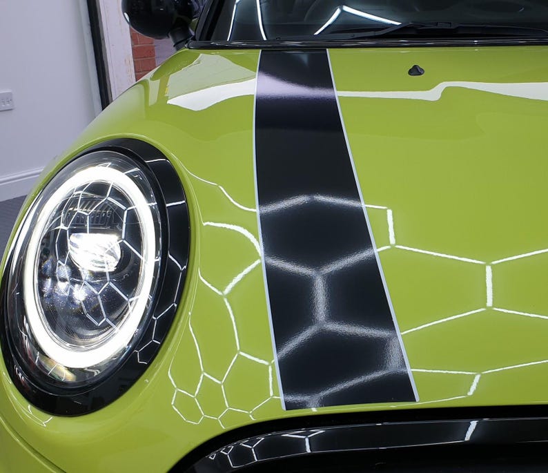 Bonnet Stripes for Mini F55 5 Door F56 3 Door Exact Spec 2016-2023 Pre ...