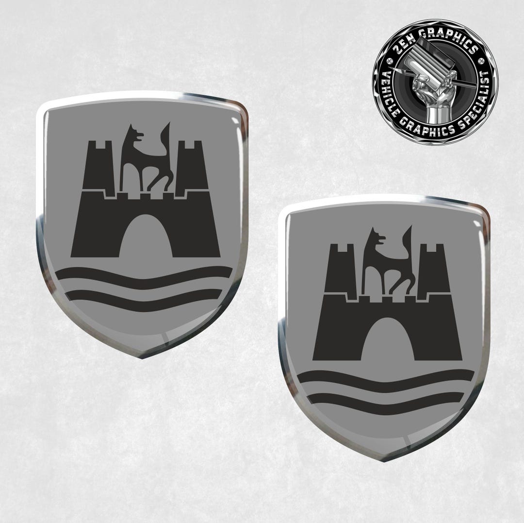 Wolfsburg Badges for VW Golf T2 T4 T5 T6 Caddy Caravelle California ...