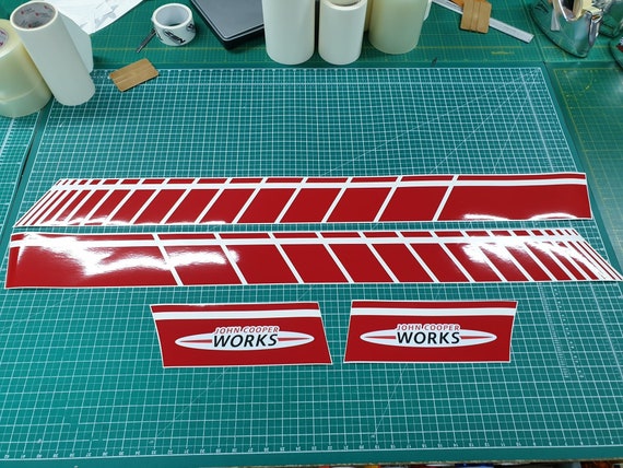 Vinyl Side Skirt Decals 2-Piece Gloss Black Side Skirt Graphics For ...