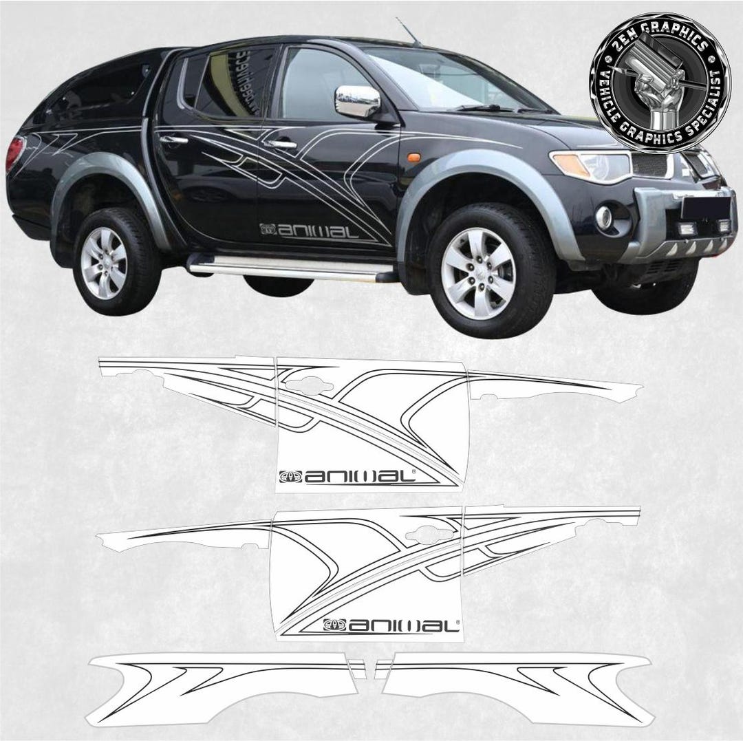 Exact Spec Side Bonnet and Rear Tribal Pin Stripes and Decals for ...