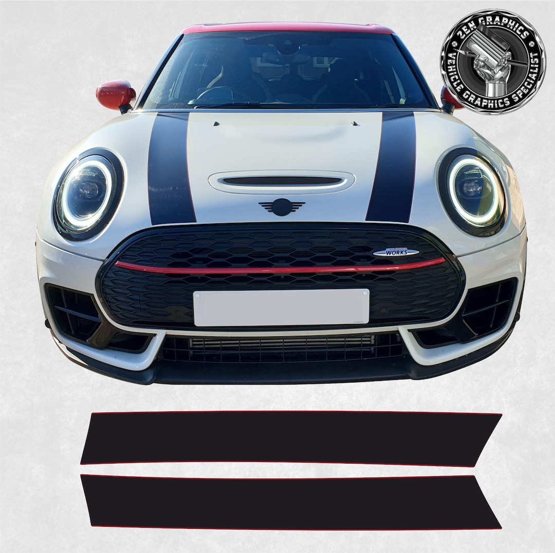 Mini F54 Clubman Bonnet Stripes Pre and Lci 2 S JCW Stickers Decals ...