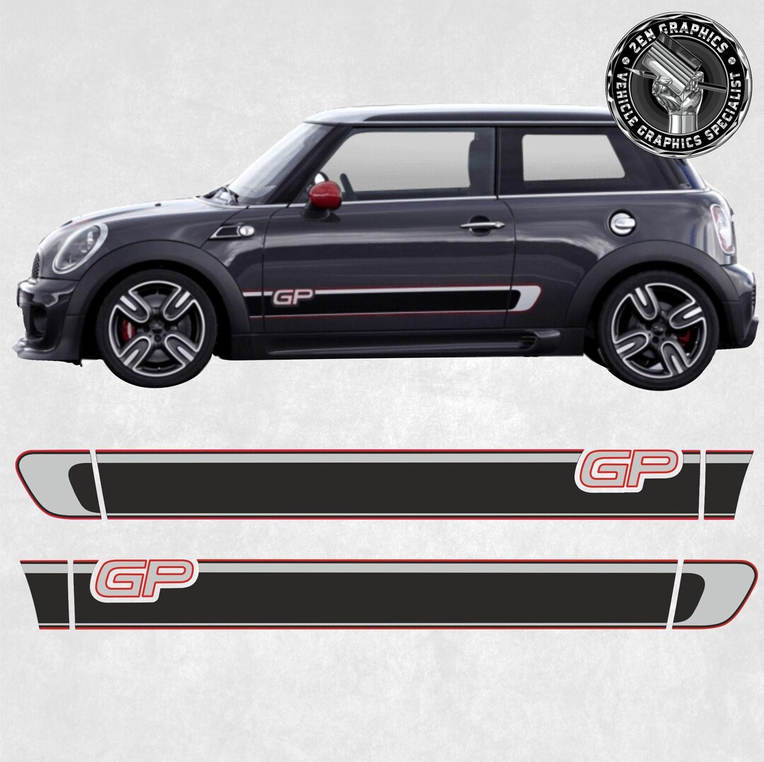 Side Stripes to Fit Mini R56 GP Stickers Decals Graphics Foils ...