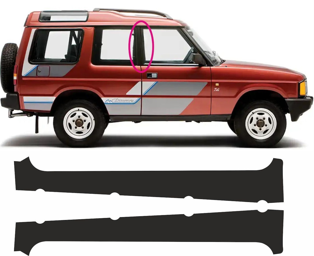 B Pillar Vinyl Kit to Fit Discovery Series 1 3 Door Vinyl Stickers ...