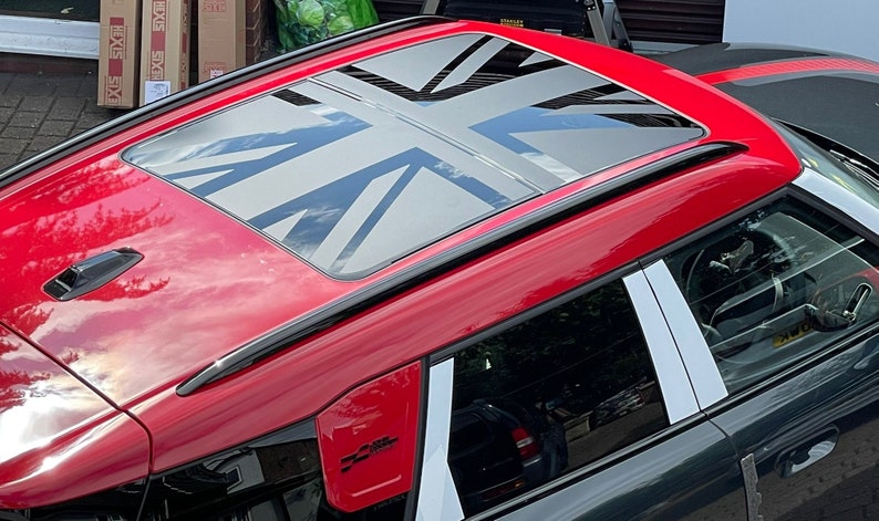 Panoramic Glass Roof Union Jack Graphics to Fit Mini U25 Countryman JCW ...