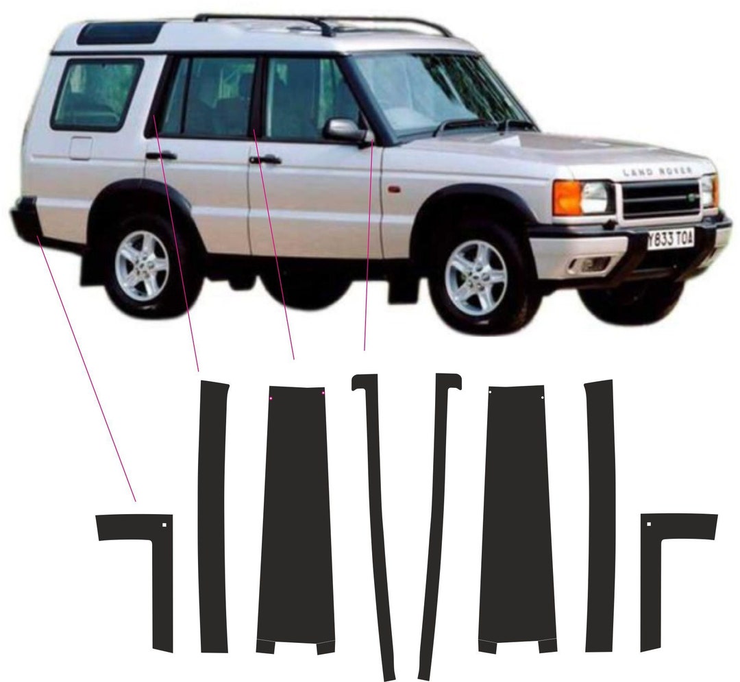 A B C Pillar Vinyl Kit to Fit Discovery Series 2 Vinyl Stickers Decals ...
