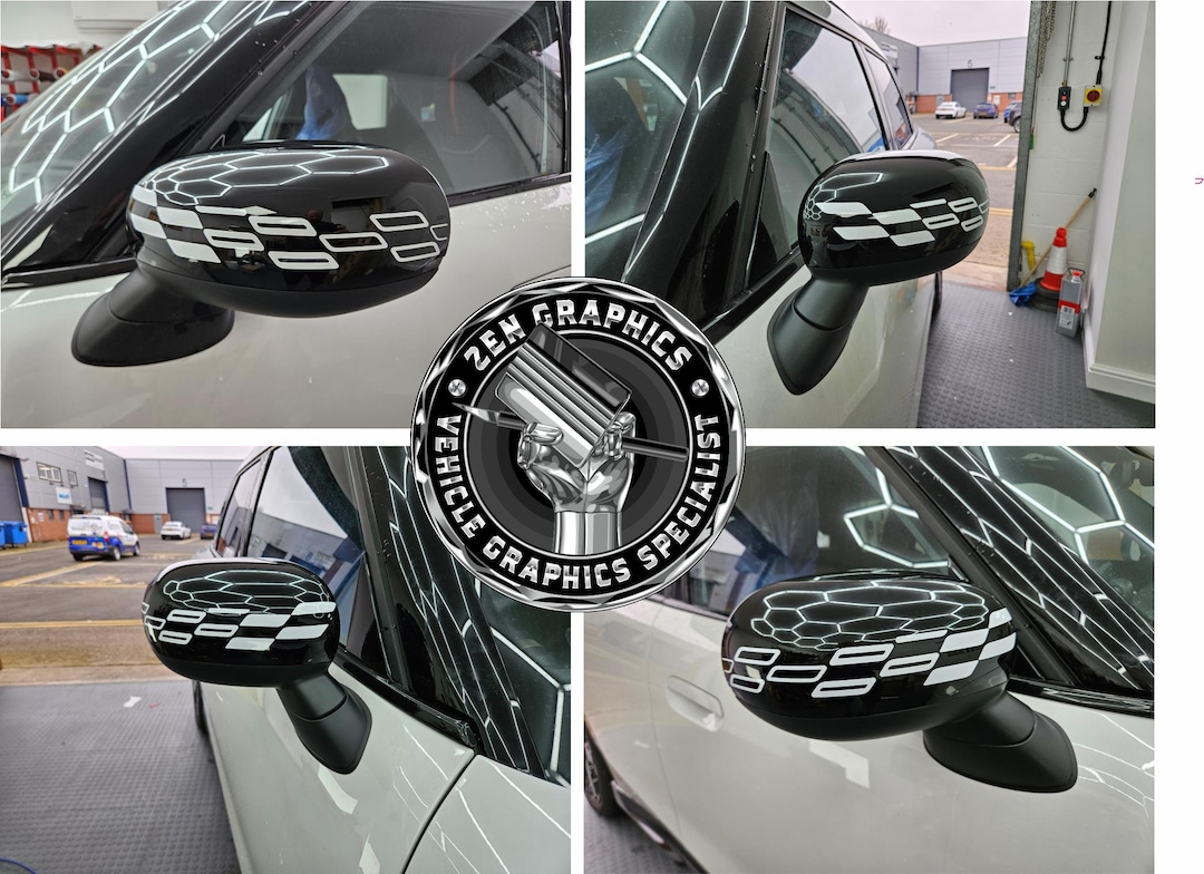 Wing Mirror JCW Accents Decals for Mini U25 Countryman Cooper S John ...