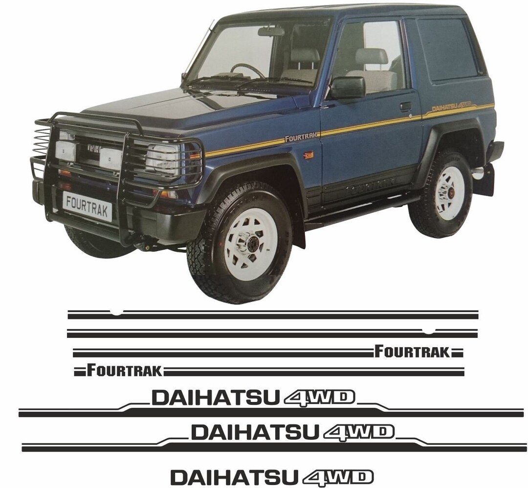 Side Stripes Kit to Fit Daihatsu Fourtrak 2.8 4WD Stickers Decals ...