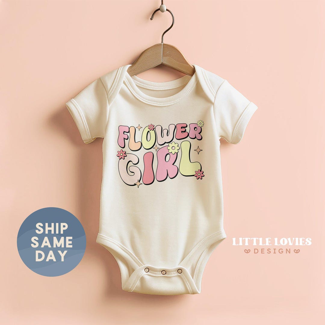 Flower Girl Onesie®, Flower Girl Proposal Baby Bodysuit, Baby ...