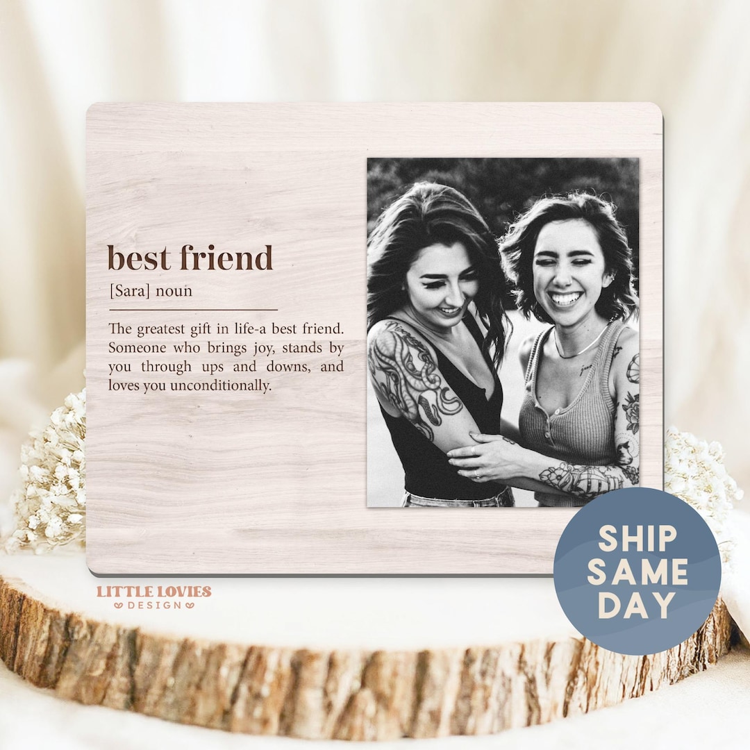 Personalized Best Friend Photo Frame: Custom Picture Frame Gift for Her ...