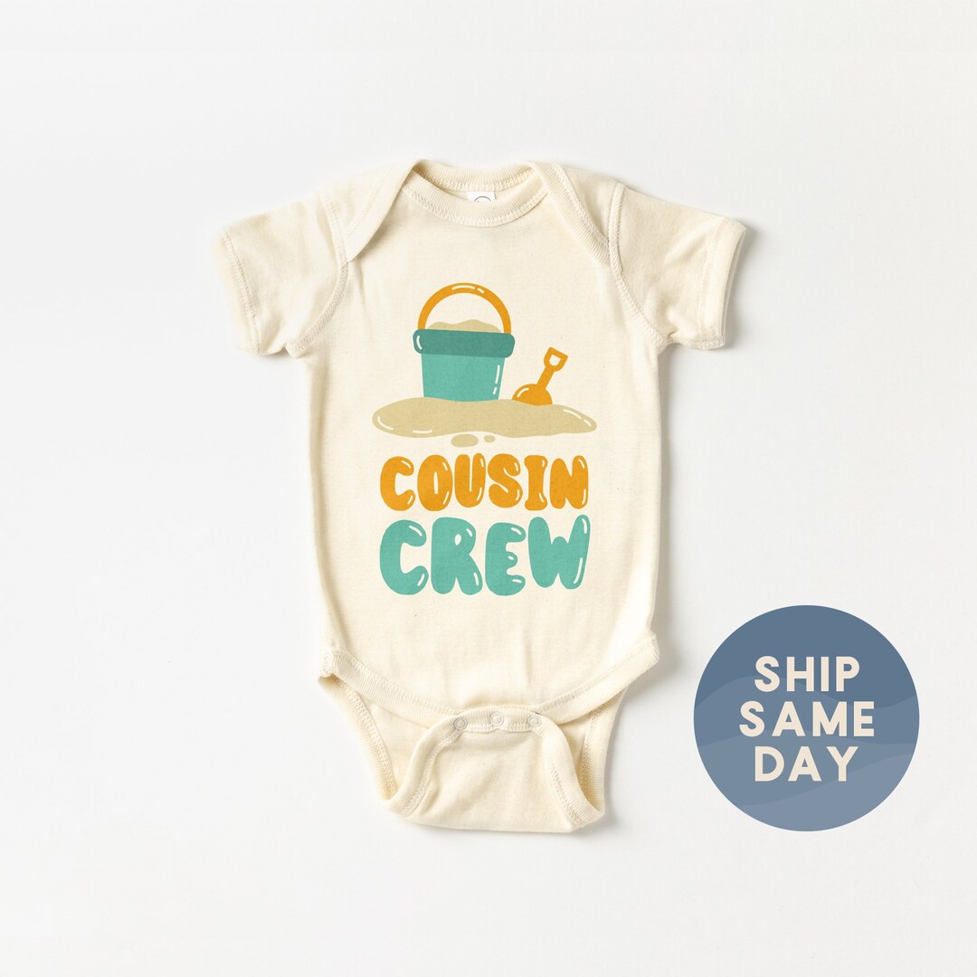 Cousin Crew Baby Onesie® Cute Summer Sibling Baby Bodysuit New to the Cousin Crew Onesie® Cousin ...