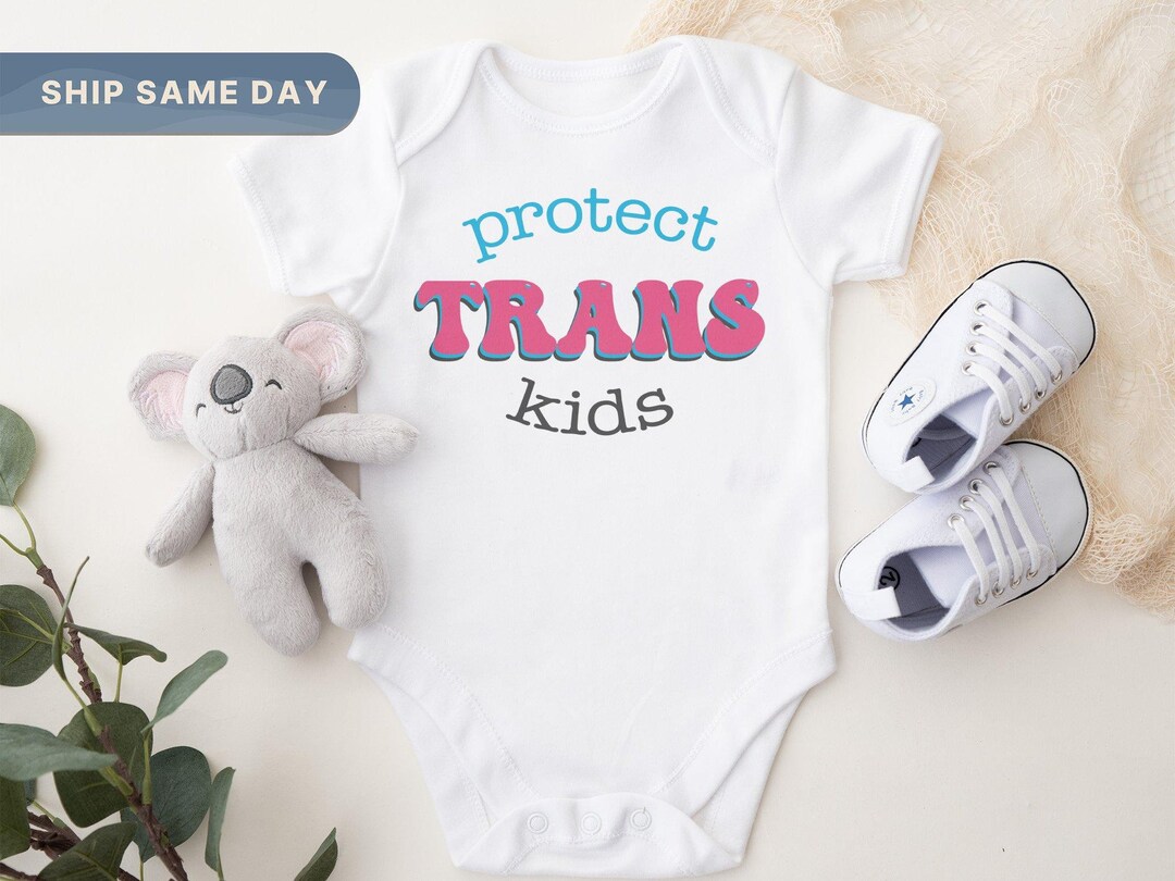 Protect Trans Kids Baby Onesie® Pride Month Baby Outfit - Etsy