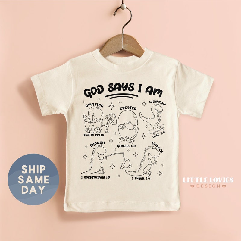 Kids Christian Tee - Etsy