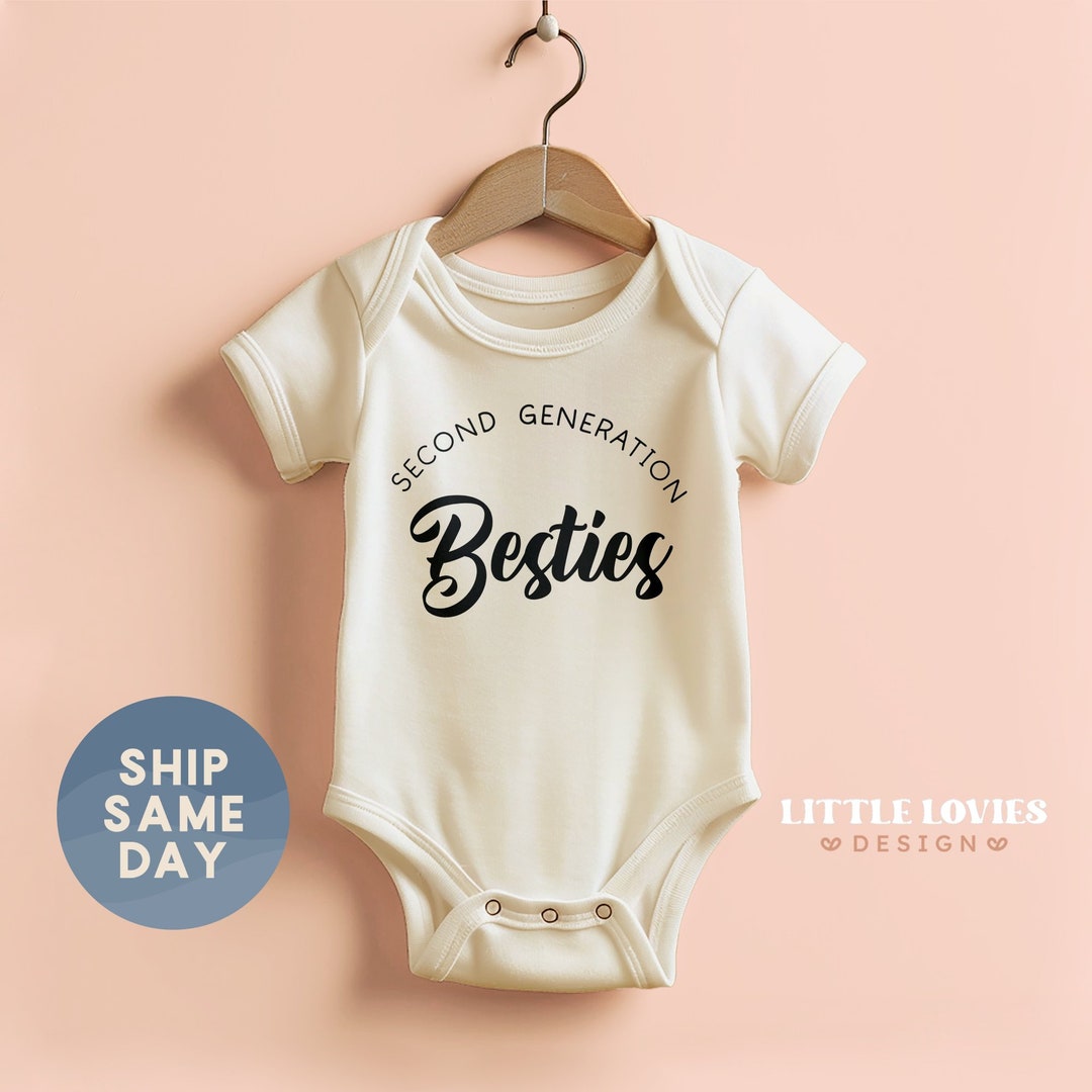 Second Generation Besties Onesie®, Best Friends Outfits for Baby, Baby Besties Matching Outfit ...