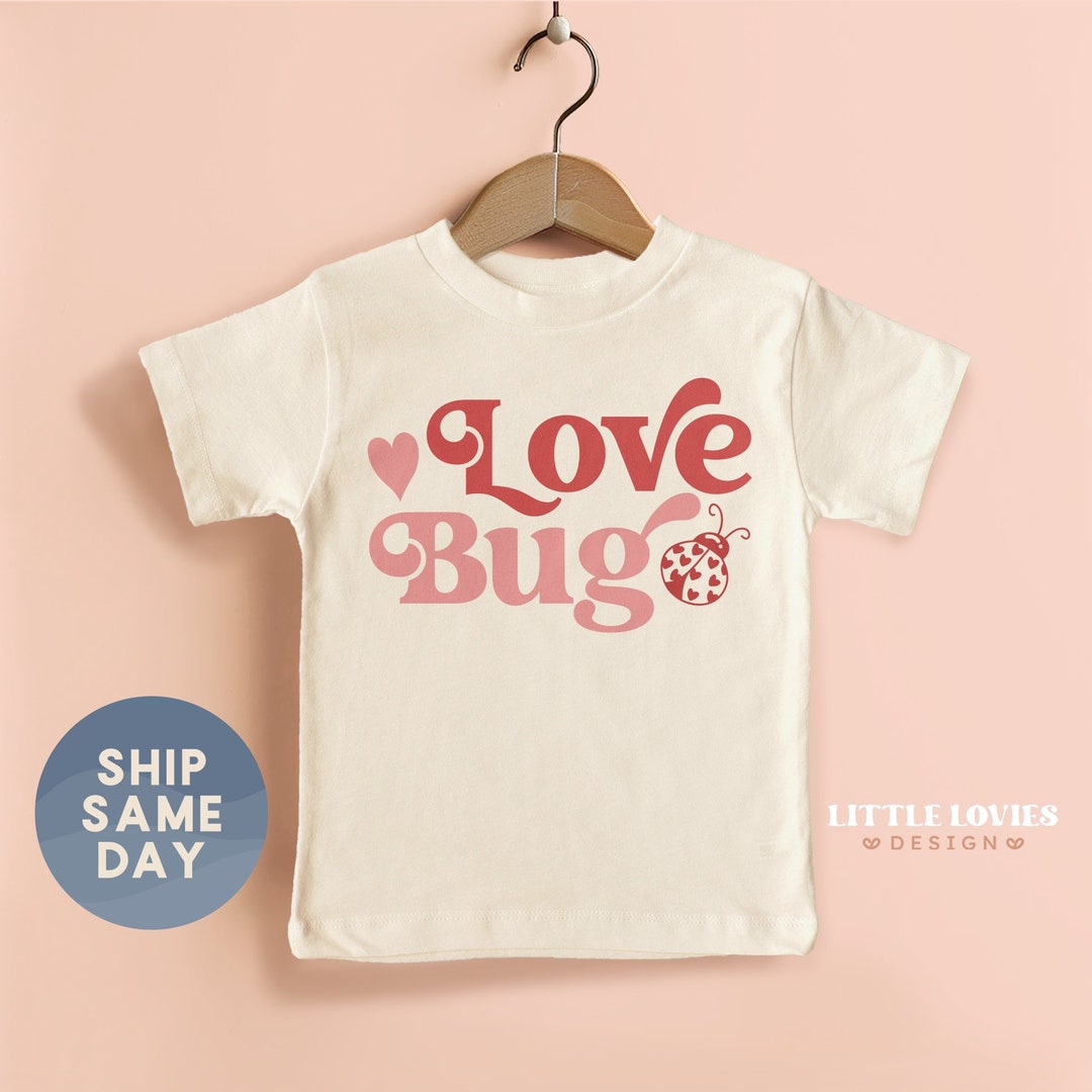 Love Bug Valentine Shirt, Kids Valentine Outfit, Toddler Girl Valentine ...