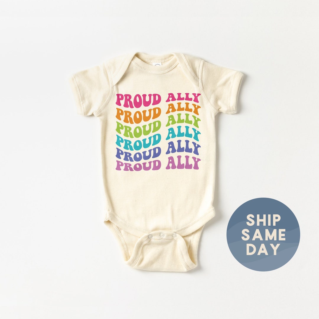 Proud Ally Onesie®, Pride Baby Clothing, June Pride Month Gift for Baby ...
