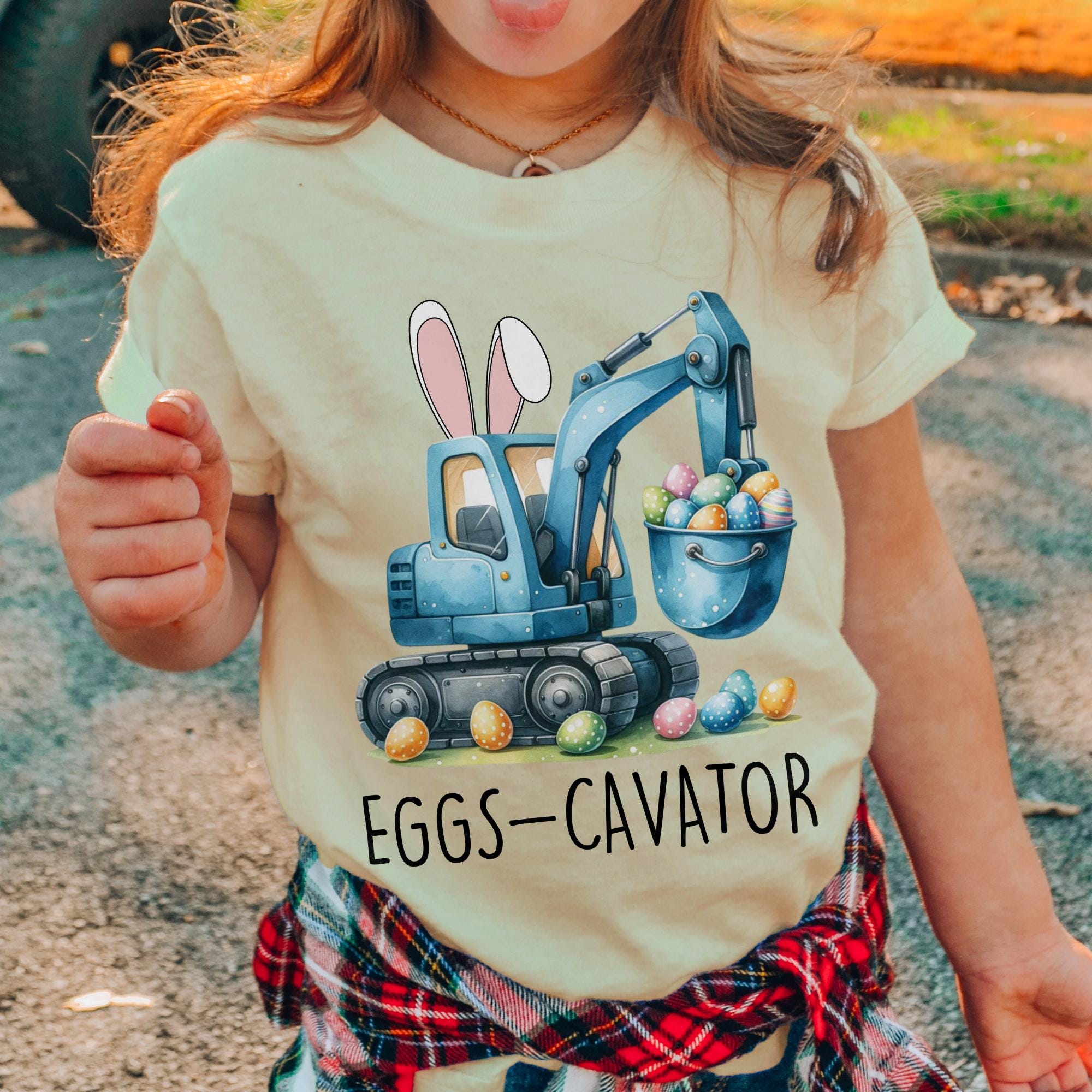 Eggs-cavator Shirt, Easter Egg Hunt Apparel, Easter Bunny Tee, Happy ...