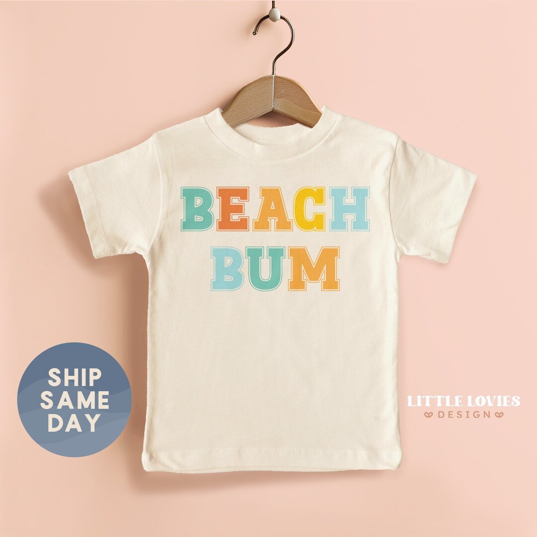 Cute Beach Bum Kids Shirt, Vintage Beach Crew Toddler Shirt, Beach ...