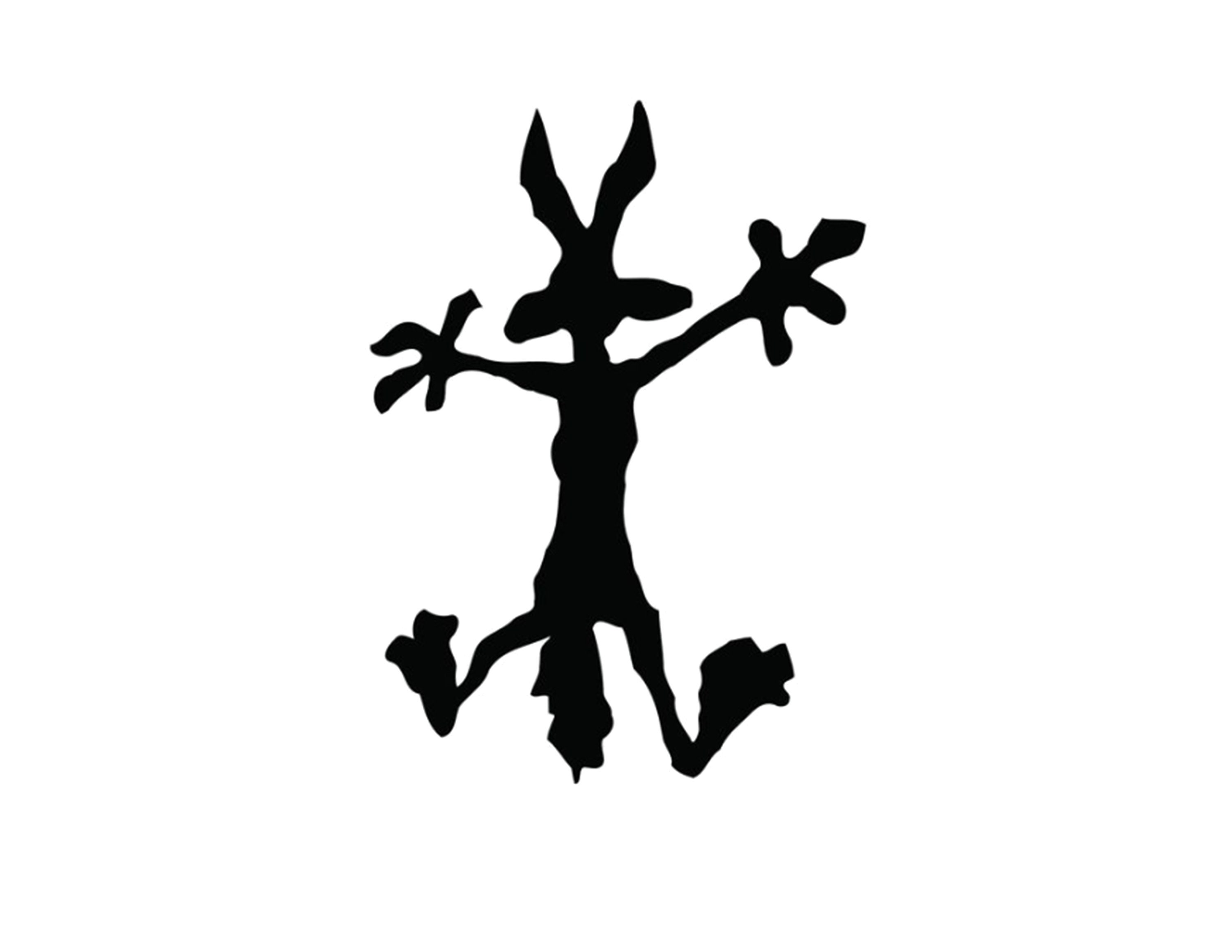 Coyote Crash Road Runner Bip Bip Decal Sticker Car Van Window - Etsy